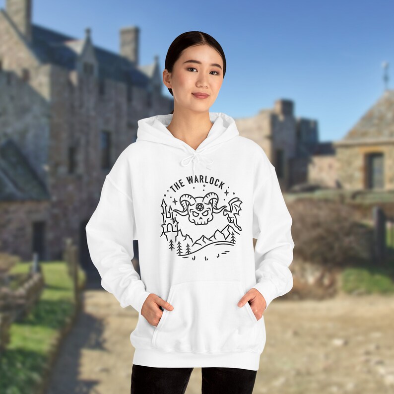 Dnd Warlock Hoodie, Dungeons and Dragons Hoodie, Distressed Vintage D&D ...