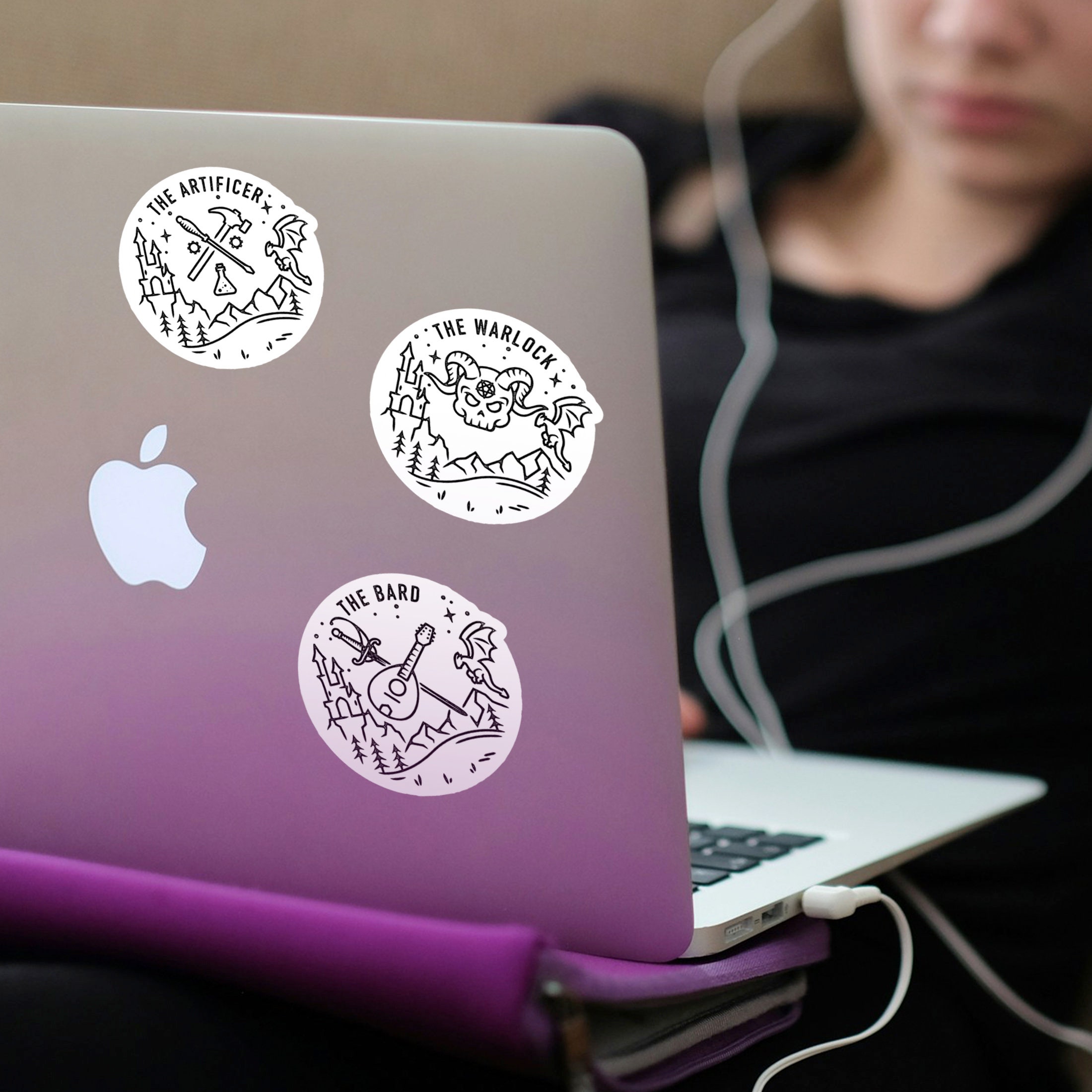 Dungeons & Dragons Sticker Pack, Dnd Class Sticker Bundle, Dungeon ...