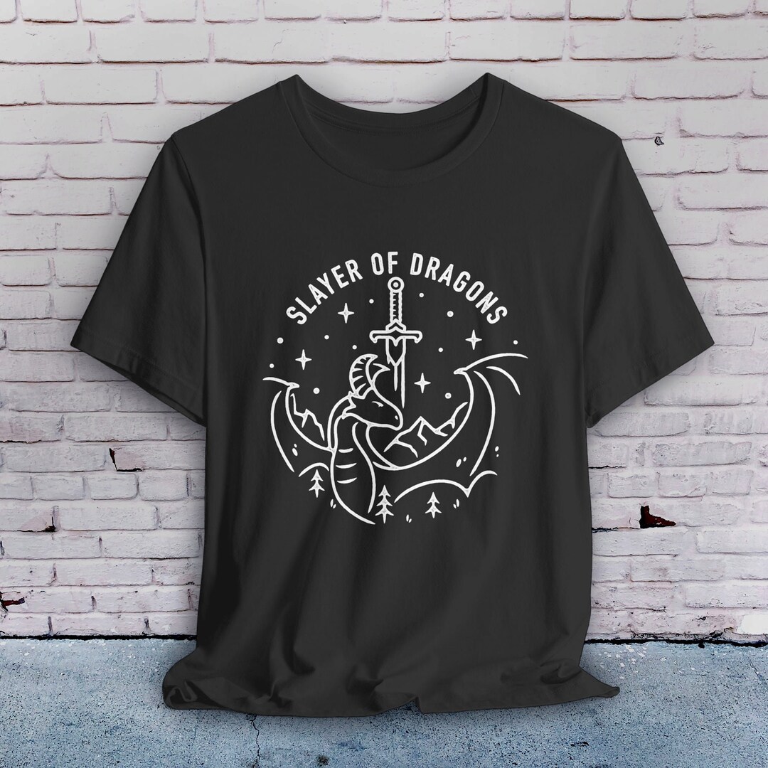Slayer of Dragons Shirt, Dungeons and Dragons Tee, Distressed Vintage D ...
