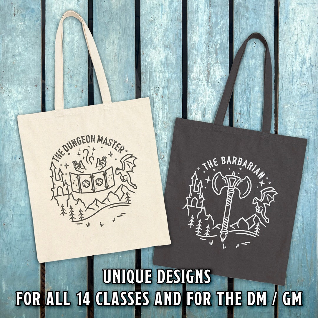 Dnd Tote Bag, Dungeon Master (DM) Bag, Game Master (GM) Bag, Dungeons ...