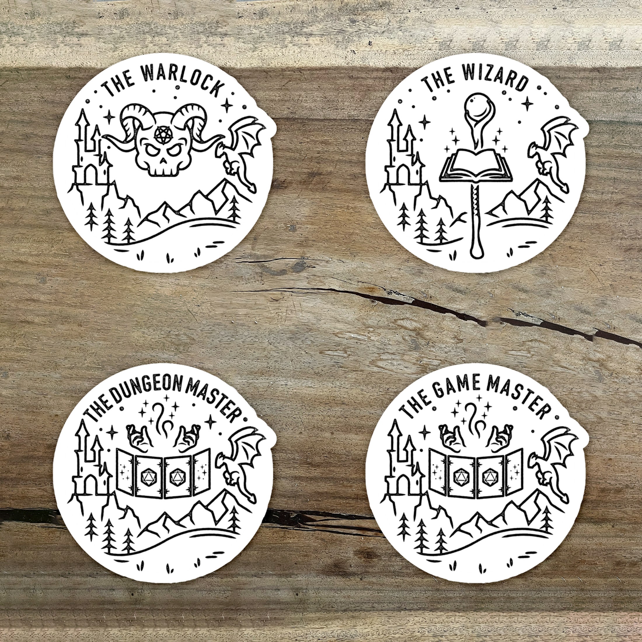 Dungeons & Dragons Sticker Pack, Dnd Class Sticker Bundle, Dungeon ...