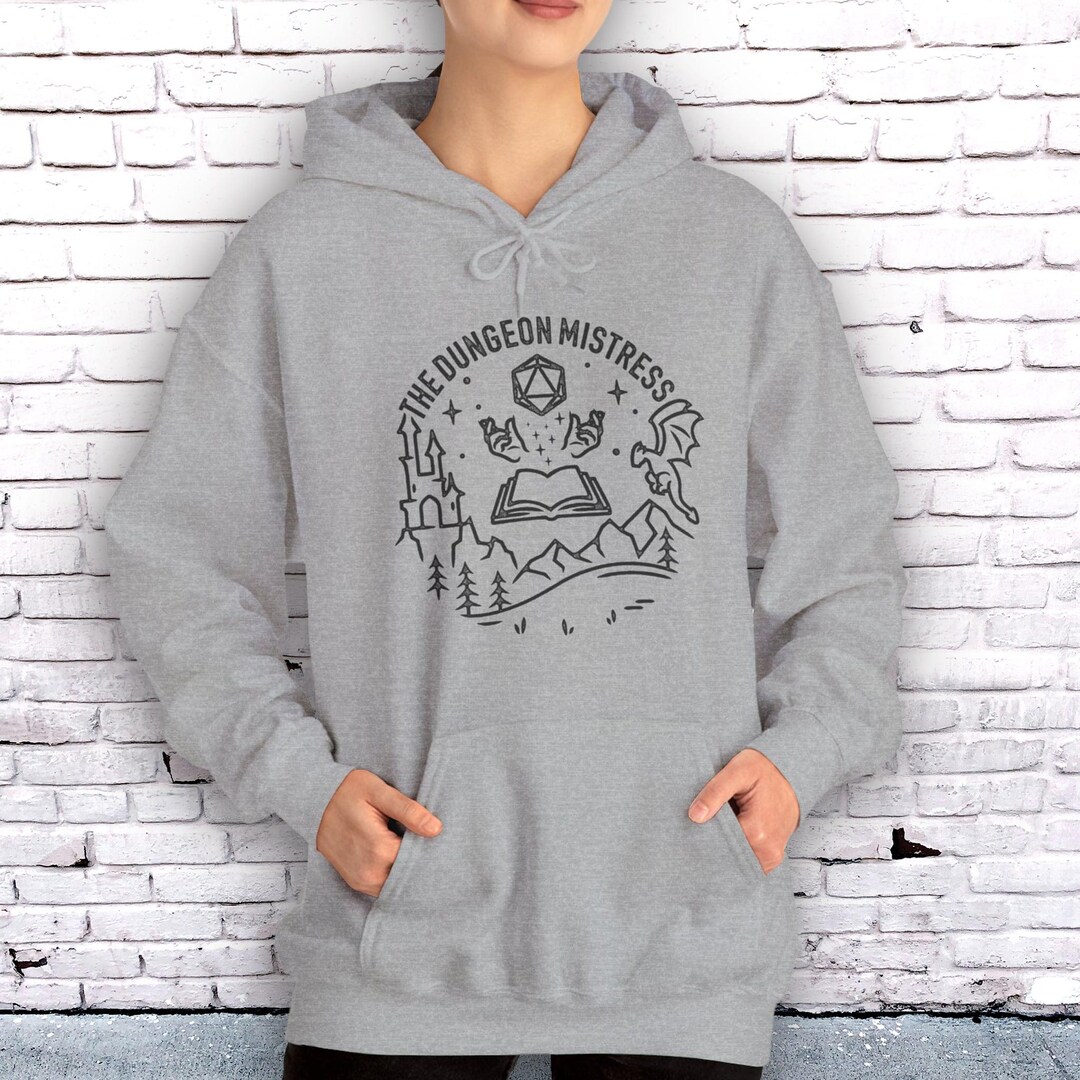 Dnd Dungeon Mistress Hoodie, Dungeons and Dragons Hoodie, Distressed D ...