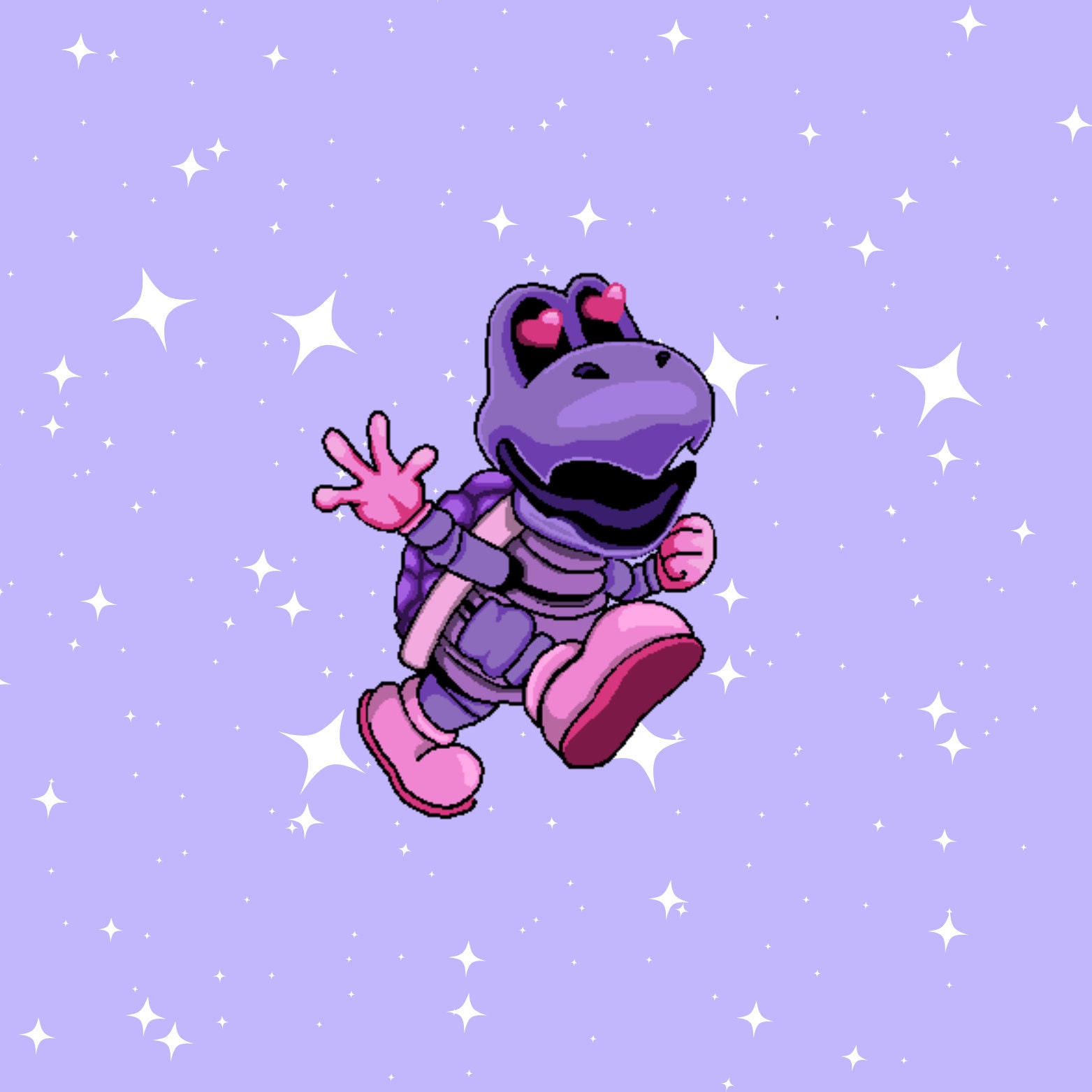 Fem Dry Bones | Pixel Art Emotes | Pink Purple | Mario Kart | Super ...
