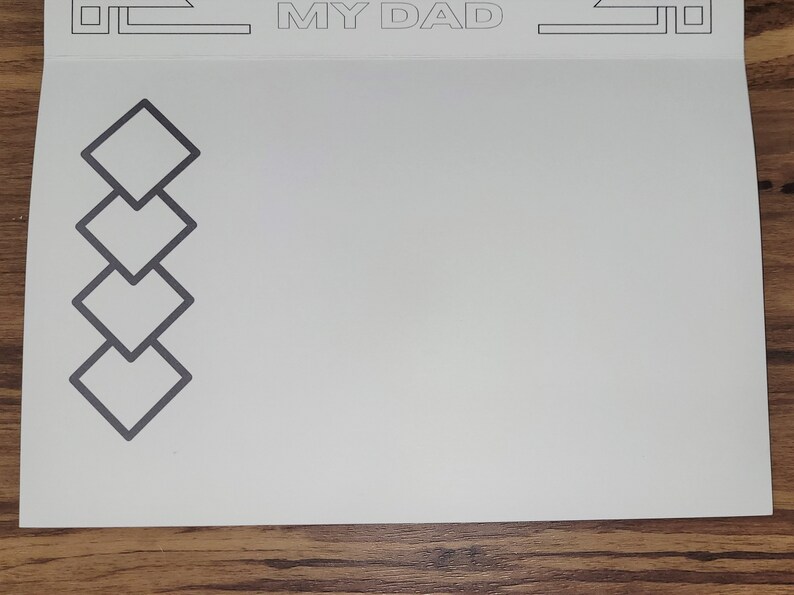 Fathers Day Coloring Card Fathers Day Gift Dad Gift From Kids DIY ...