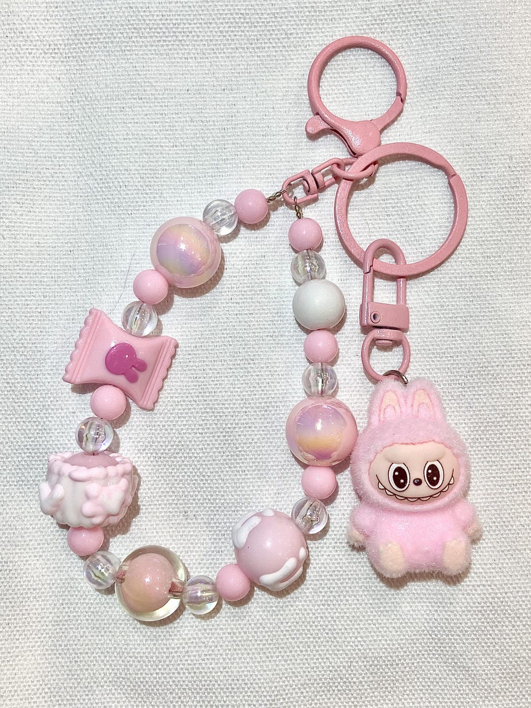 Cute Labubu Keychains Cartoon Charm for Bag or Phone - Etsy Canada
