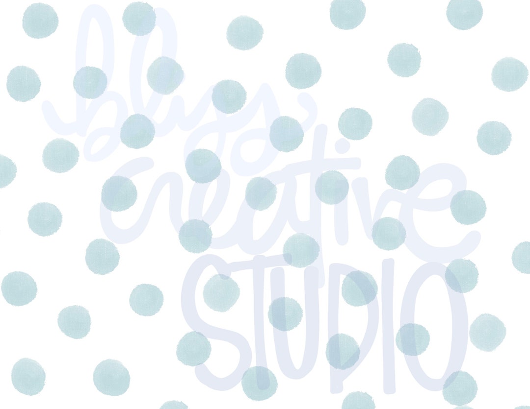 Baby Blue Watercolor Dots Digital Clipart- Instant Download - Etsy