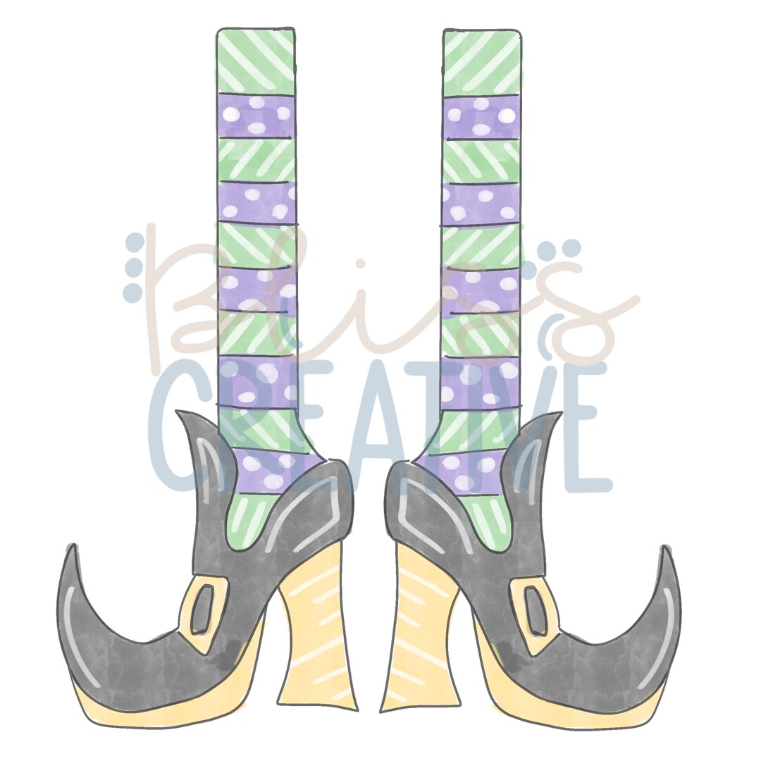 Witch Legs Clipart- Instant Download - Etsy