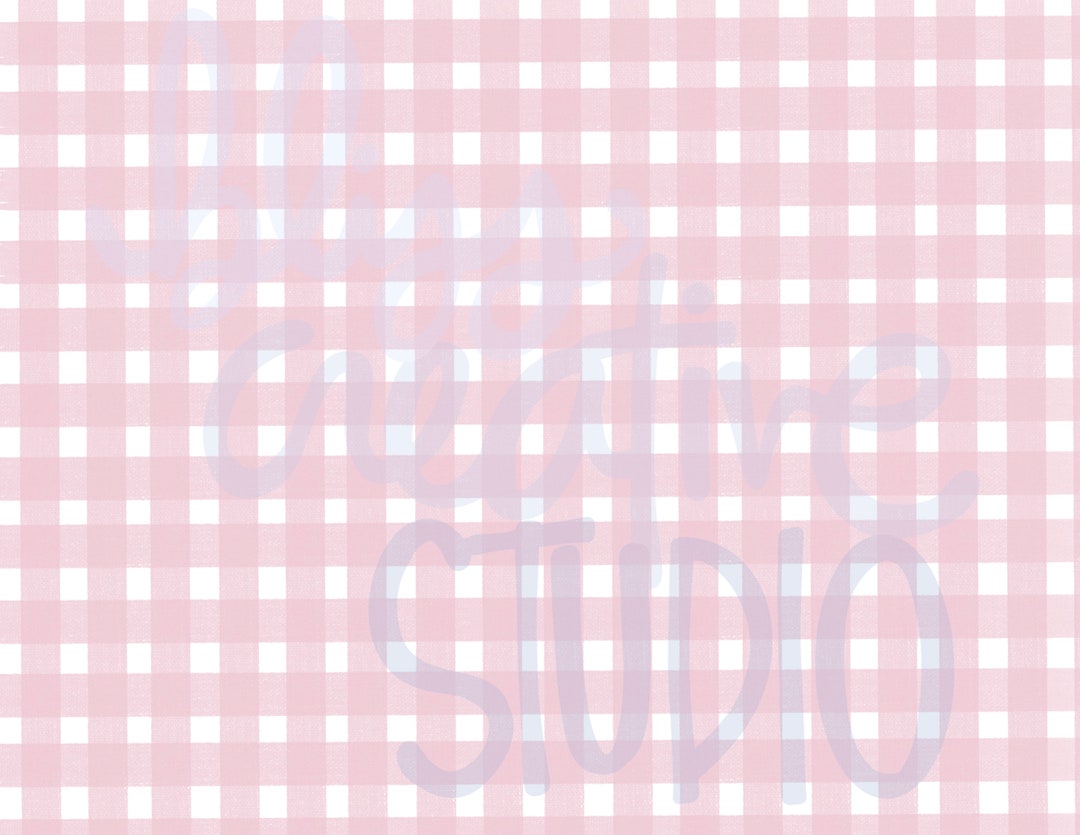 Light Pink Watercolor Gingham Digital Clipart- Instant Download - Etsy