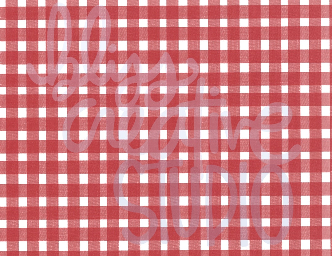 Red Watercolor Gingham Digital Clipart- Instant Download - Etsy