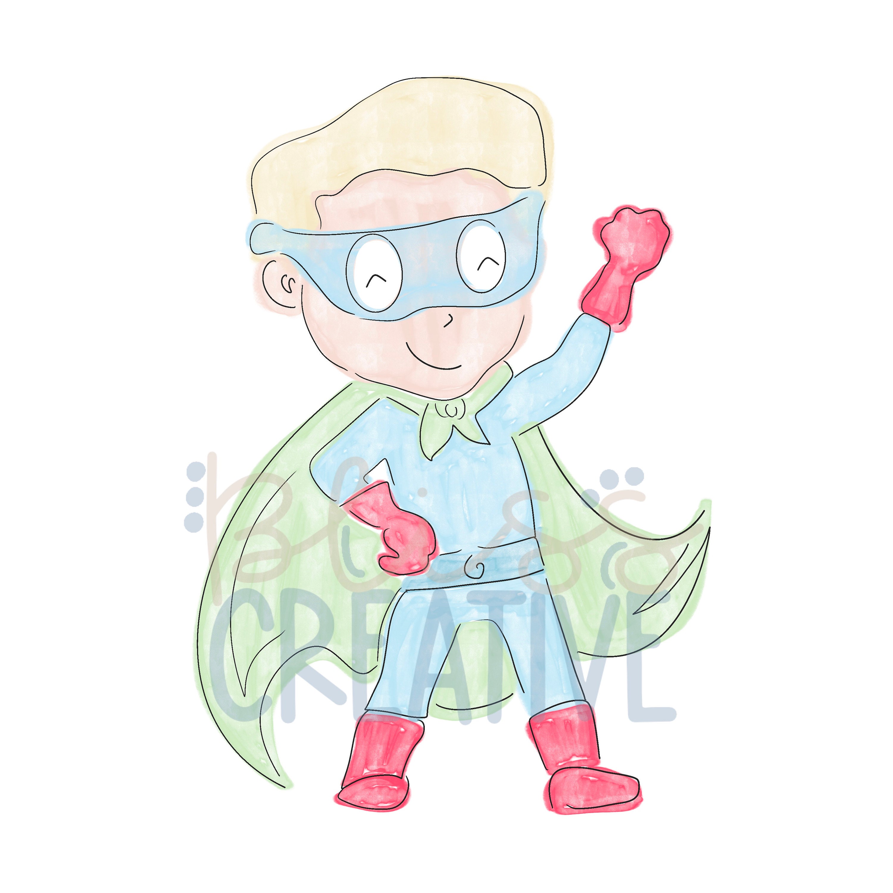 Super Boy #2 Digital Clipart- Instant Download - Etsy