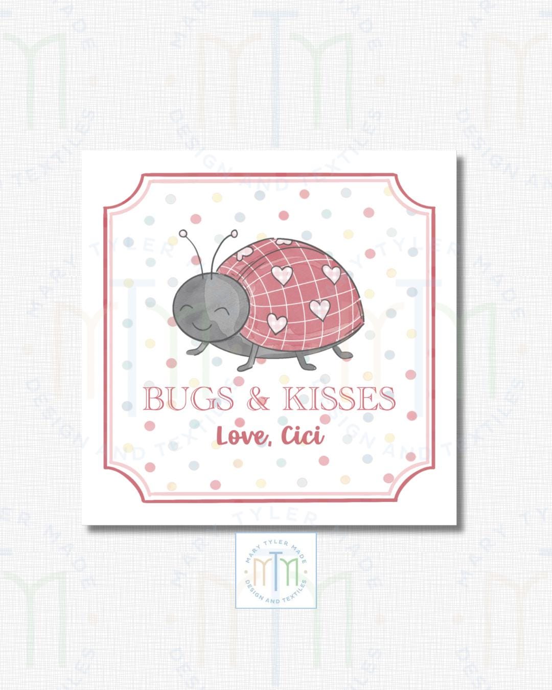 Print-at-home Bugs and Kisses Valentine (digital Download) - Etsy