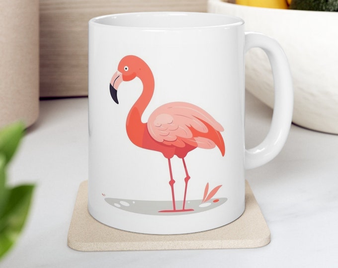 Funny Flamingo Coffee Mug for Her, Tropical Island Mug, Bird Lover Gift ...