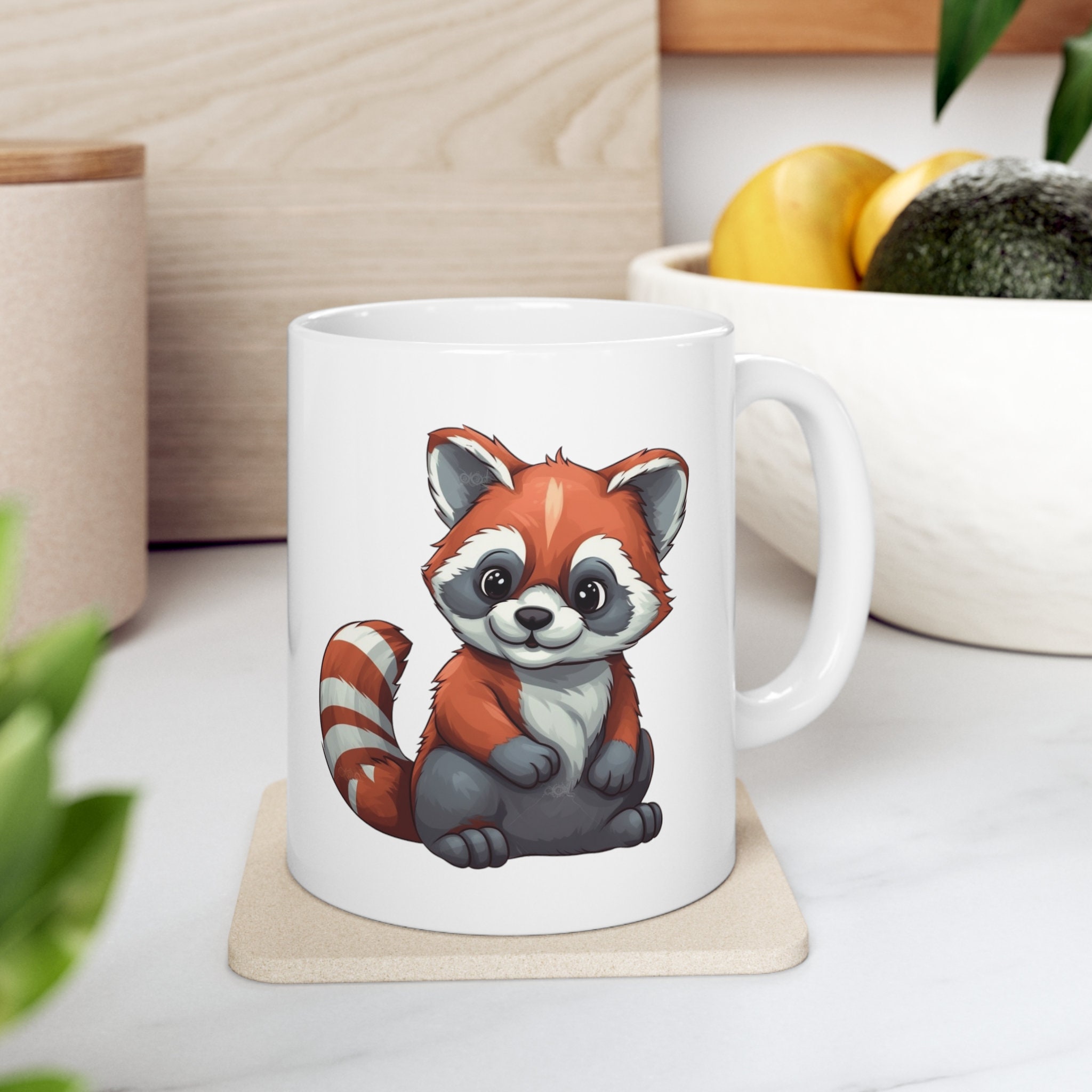 Red Panda Mug, Cute Red Panda Mug, Red Panda Coffee Mug, Red Panda Gift ...