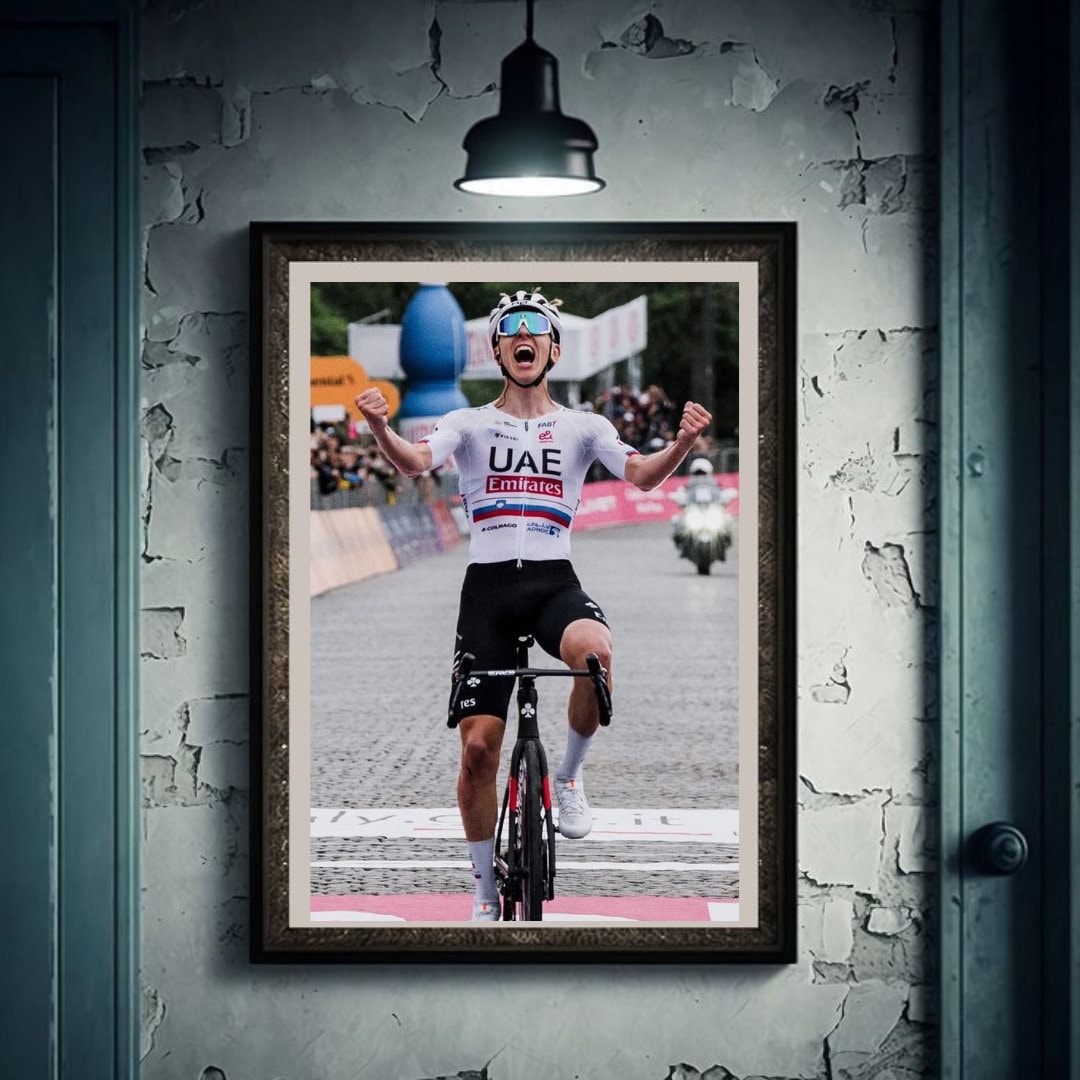 Tadej Pogacar Cycling Win Poster | UAE Team Print (digital Download) - Etsy