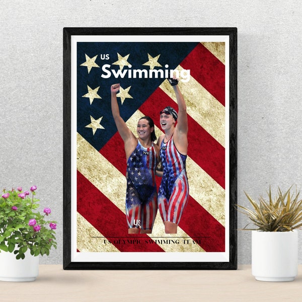 Swimming Poster - Etsy