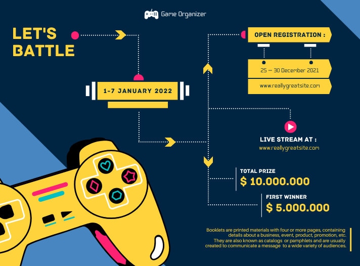 Battle Flyer Game Instant Download - Etsy