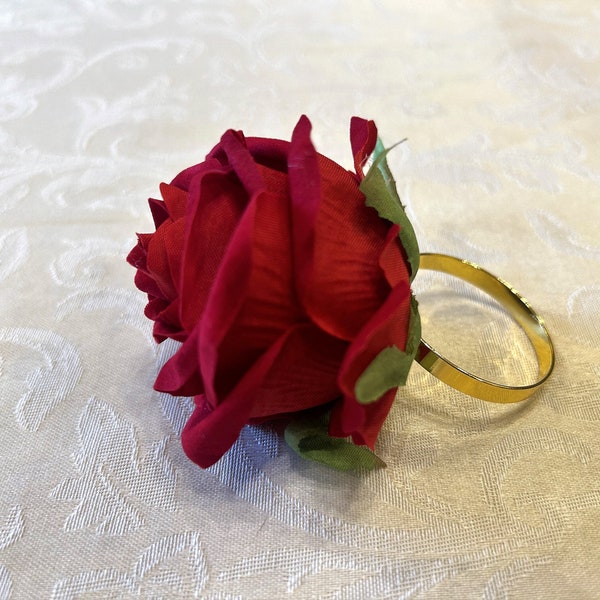Rose Napkin Rings - Etsy