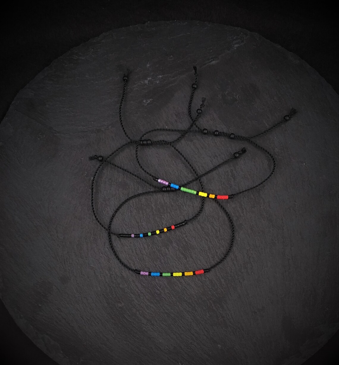 Subtle Pride Anklet Cord, Rainbow Flag Anklet String, Gay Pride Jewelry ...