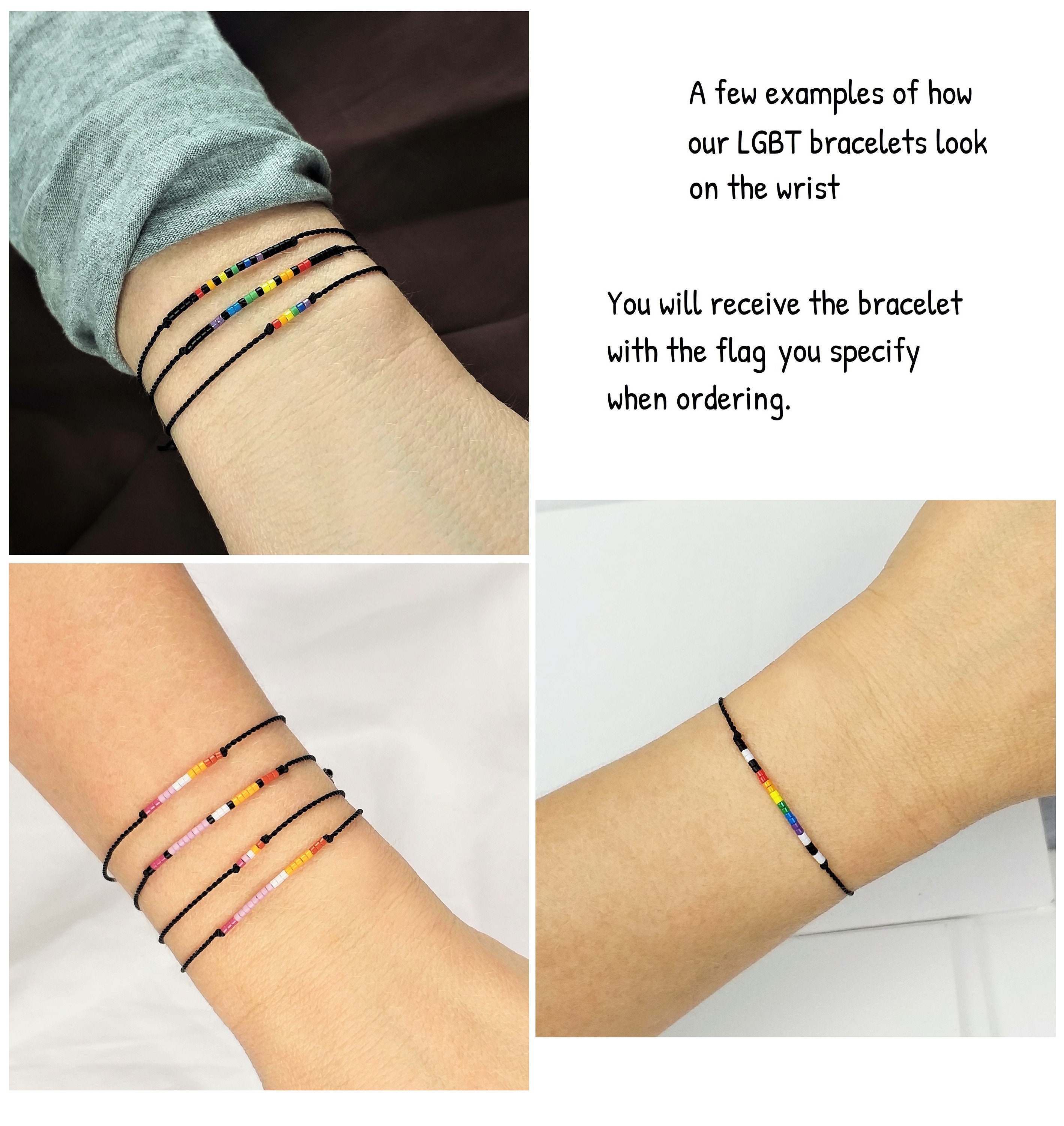 Transgender Pride Bracelet Subtle, LGBT Jewelry, Trans Bracelet Thin ...