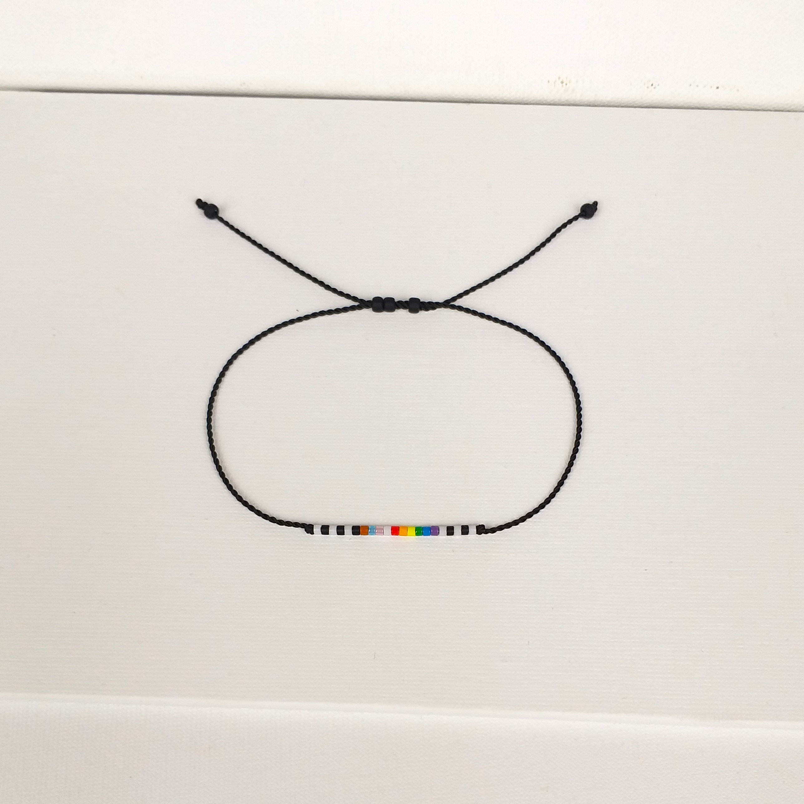 Progressive Ally Bracelet, Subtle Progress Pride Flag Bracelet ...