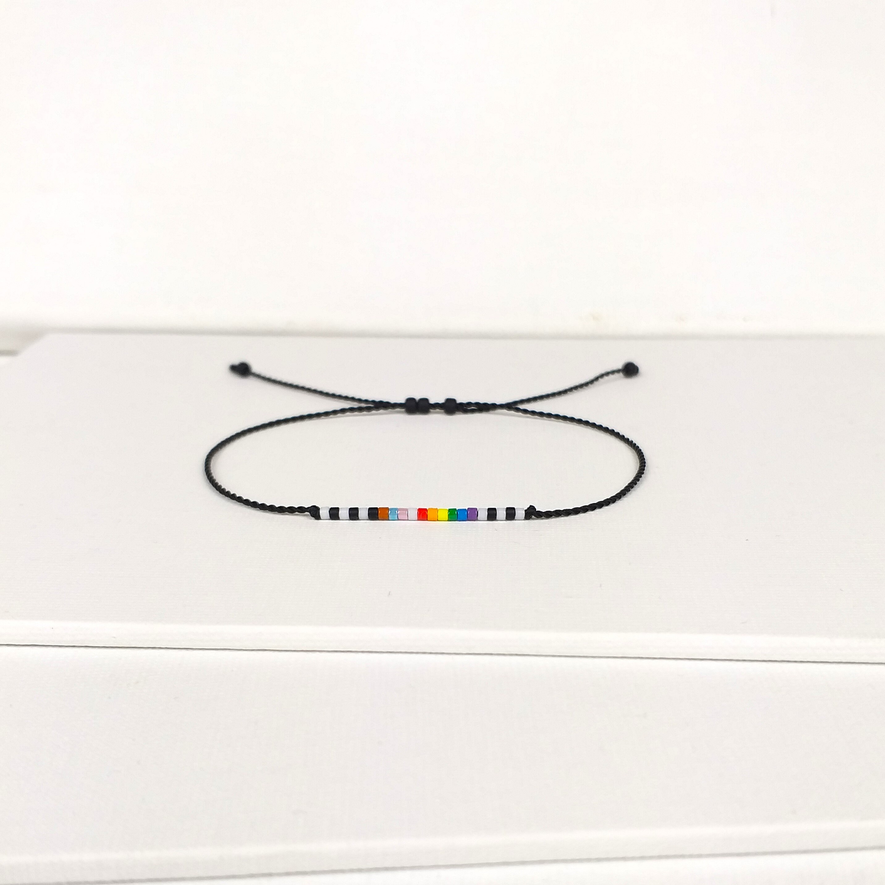 Progressive Ally Bracelet, Subtle Progress Pride Flag Bracelet ...