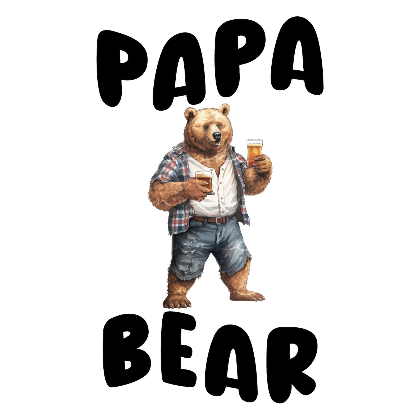Papa Bear Png, Papa Png, Papa, Dad, Bear, Papa Bear Shirt, Dad Shirt ...