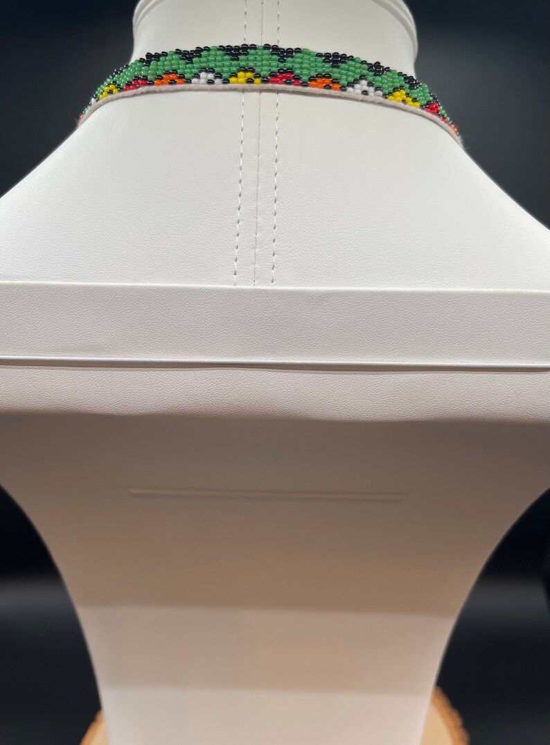 Handcrafted Seed Bead Necklace & Earring Set, Native Artist, Indigenous ...