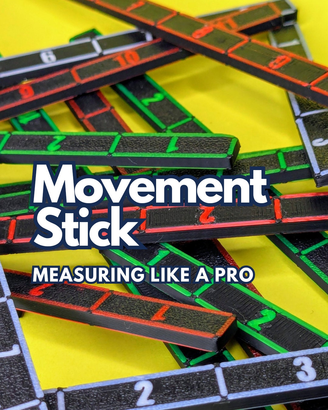 Measuring Sticks, Distance Gauge, From 3" to 12" for Warhammer Age of ...