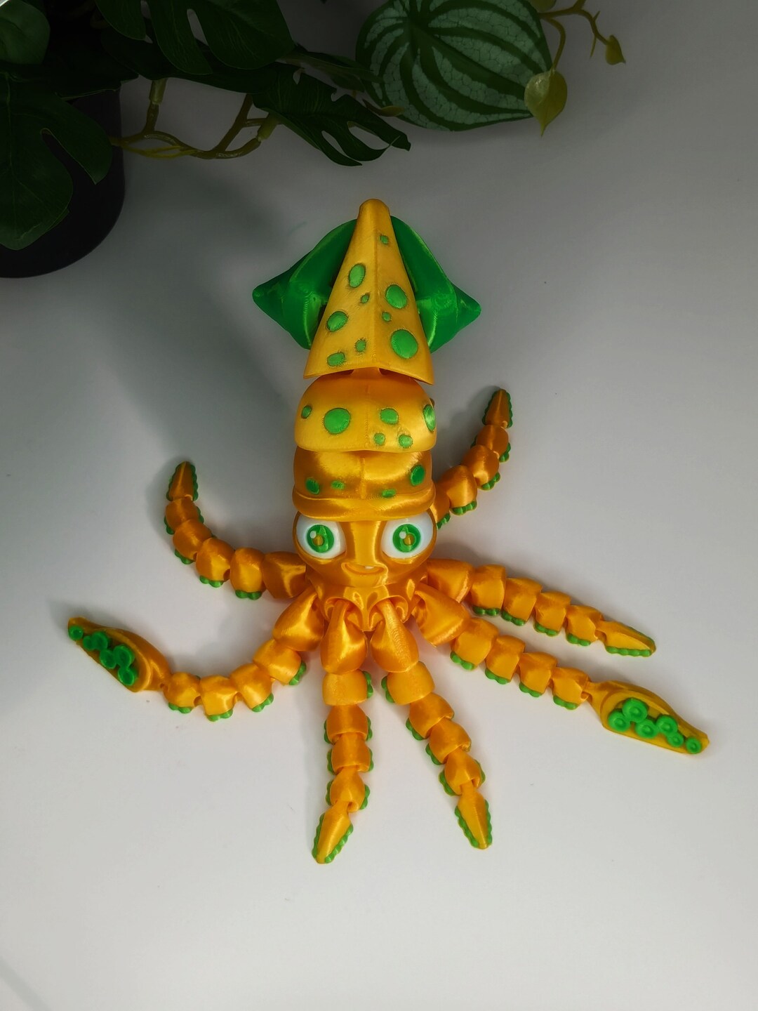 3D Printed Articulated Squid 3D Printed Fidget Toy Gift for Kids Tik ...