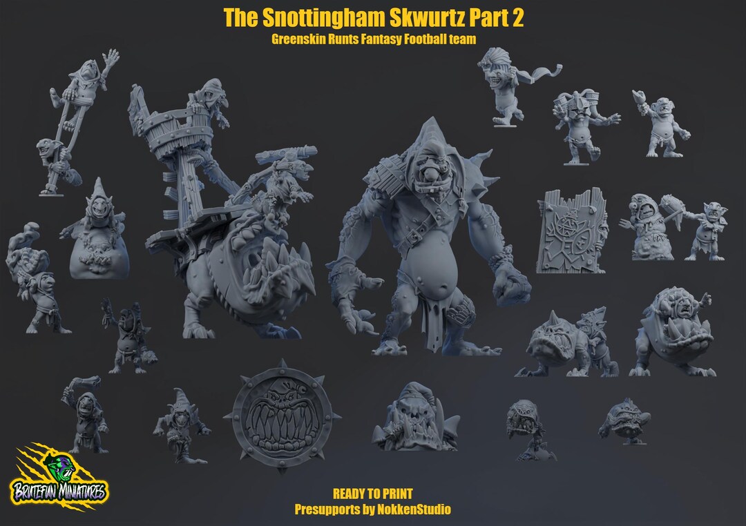 Snottingham Skwurtz Goblin Runts - Snotlings Blood Fantasy Football ...