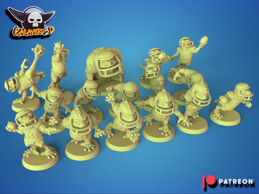 NFFL Slann Team Fantasy Football Calaverd3d - Etsy