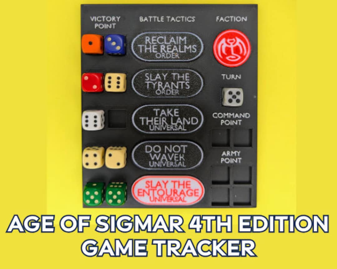 Game Tracker Age of Sigmar 4th Edition for GHB General Handbook 24/25 ...