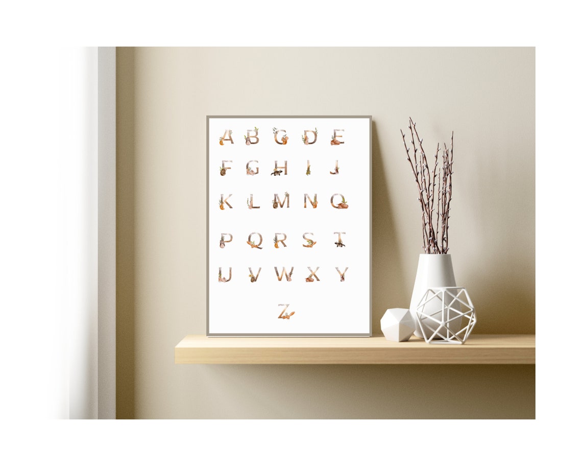 ABC Poster I Educational Poster I Montessori Decor I Digital - Etsy