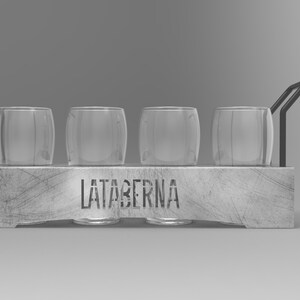 DXF and PDF Files for Beer Glass Holder, Beer Flight, Laser or Plasma ...