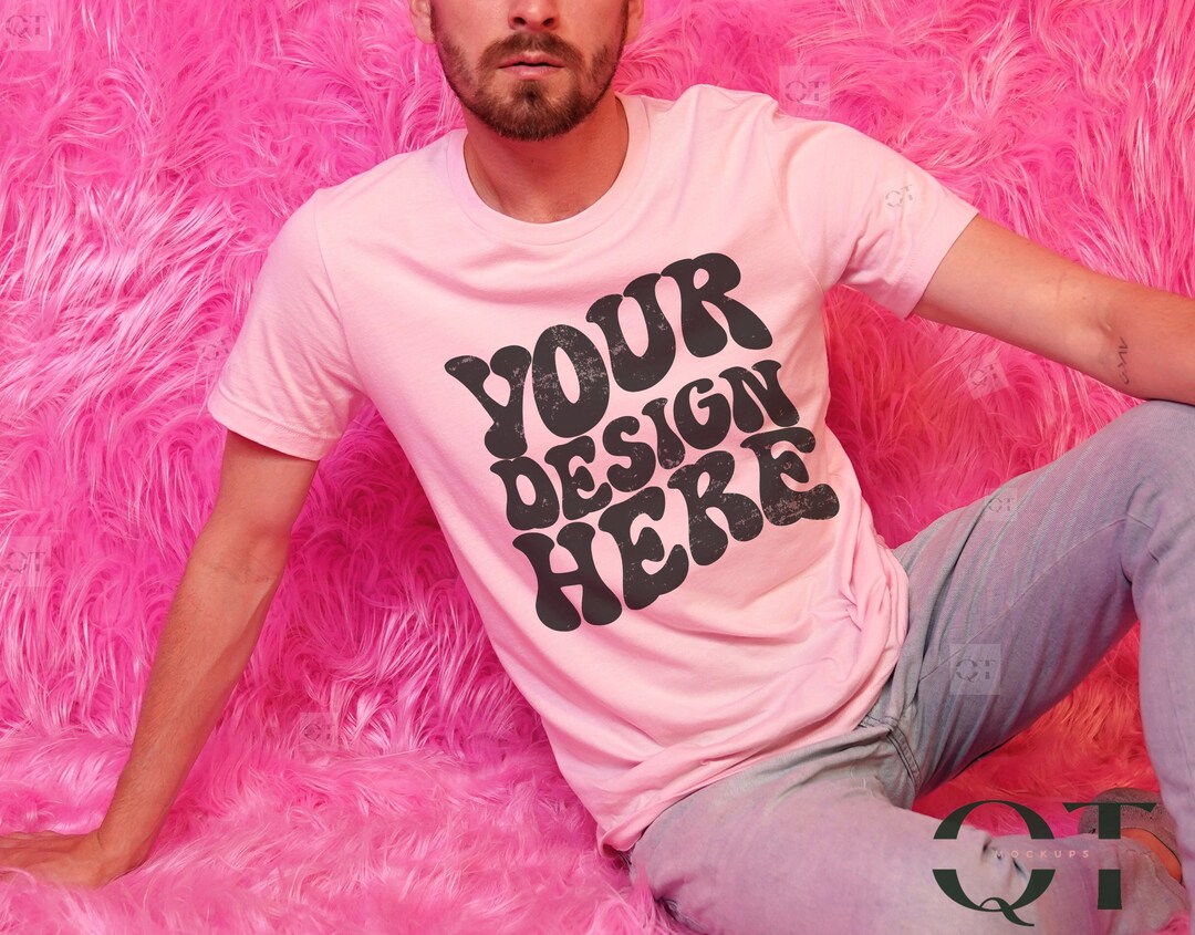 Bella Shirt Mockup, Barbie Inspired Bella Canvas 3001 Themed Tshirt ...