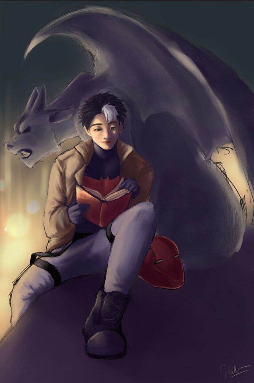 Red Hood: A Boy and His Gargoyle Poster - Etsy