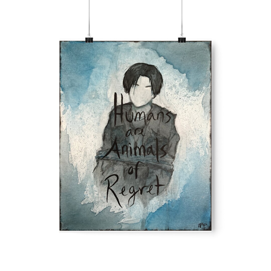 AGUSTD Humans Are Animals of Regret Poster - Etsy