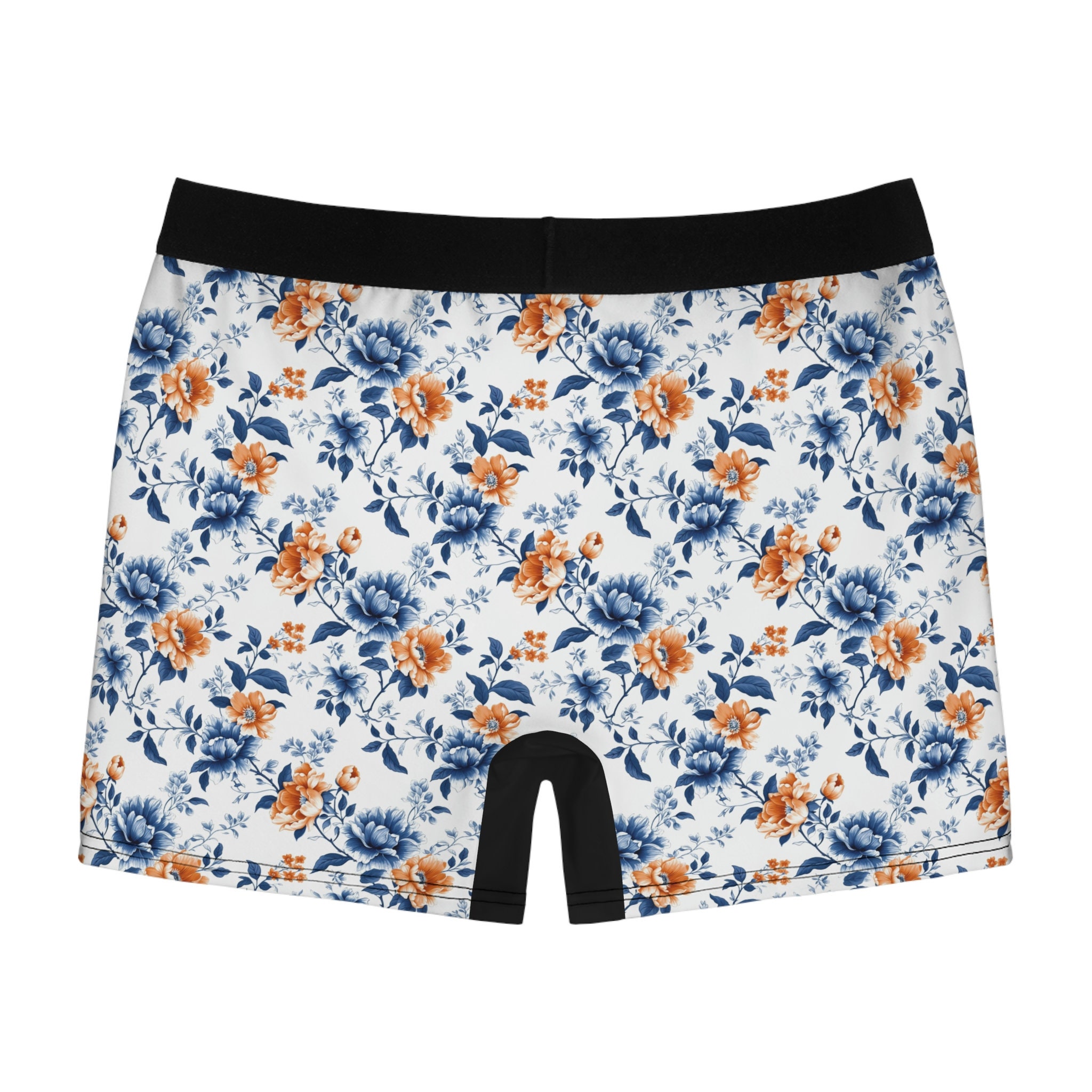 Antique Flowers White Canvas Men's Boxer Briefs (AOP) - Etsy