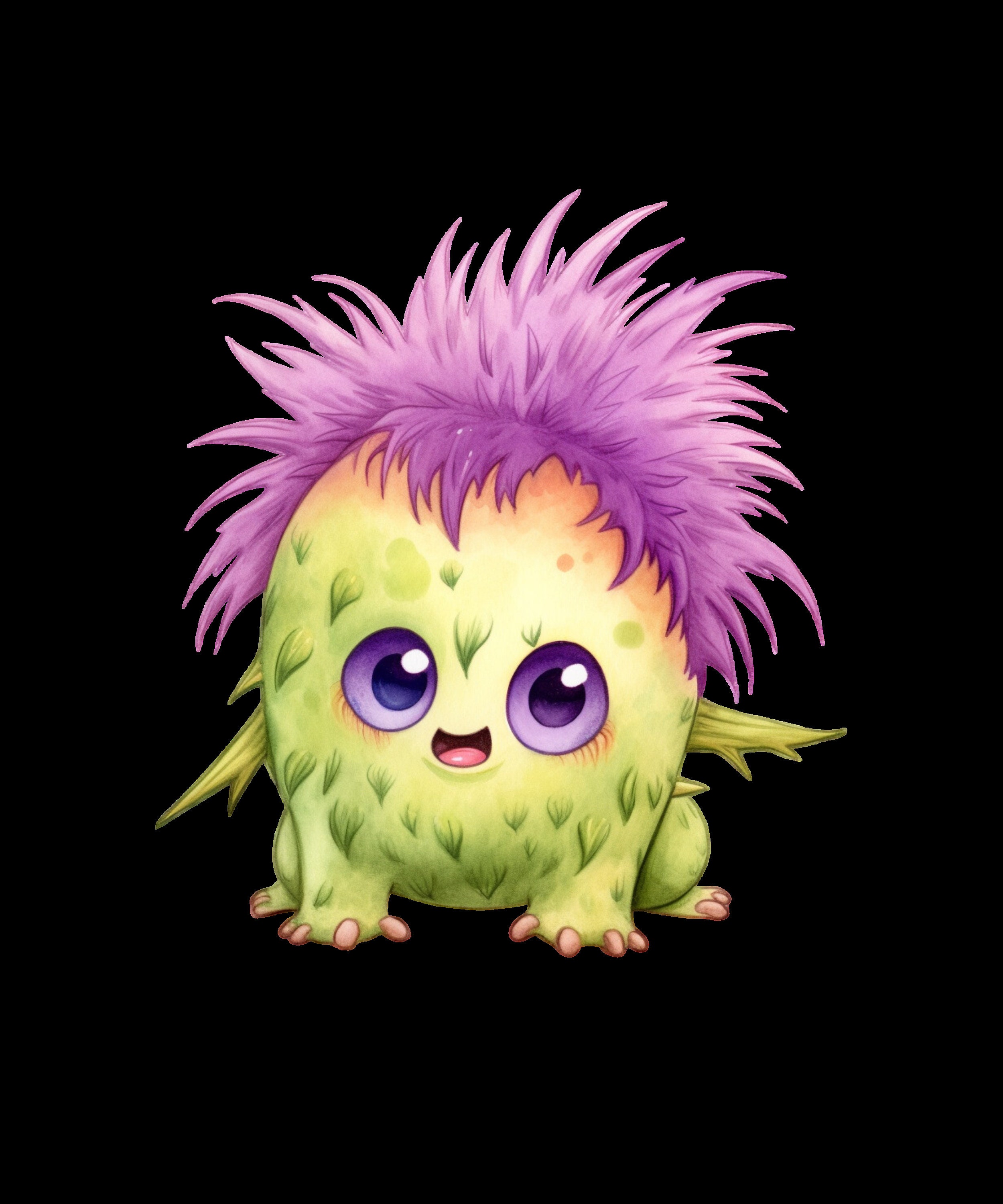 Charming Baby Monster Sticker Set, Set of 9 Adorable and Colourful ...