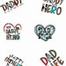 Father's Day Sticker Sheet: 6 Delightful Stickers to Celebrate Dad! - Etsy