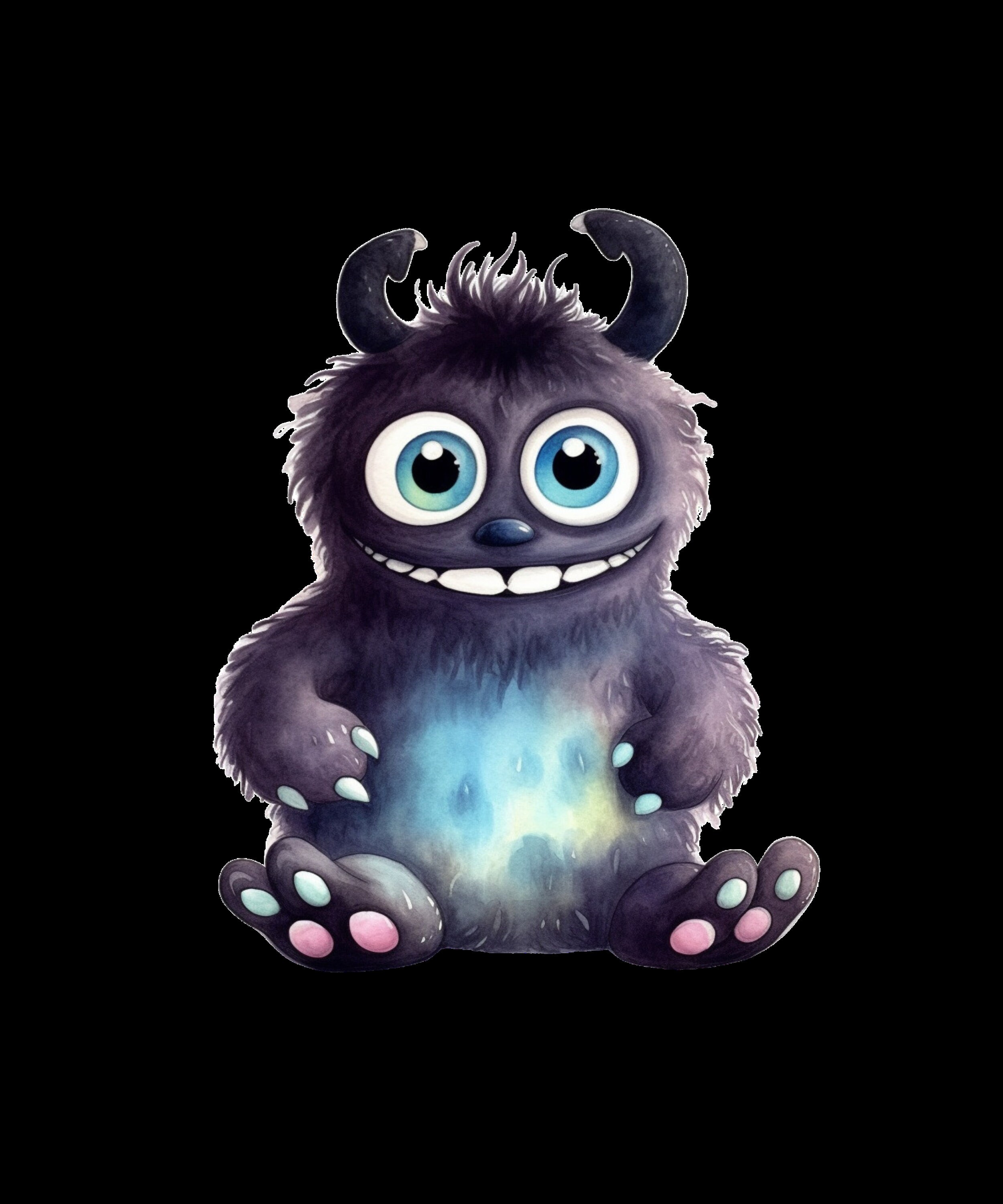 Charming Baby Monster Sticker Set Set of 9 Adorable and Colourful ...