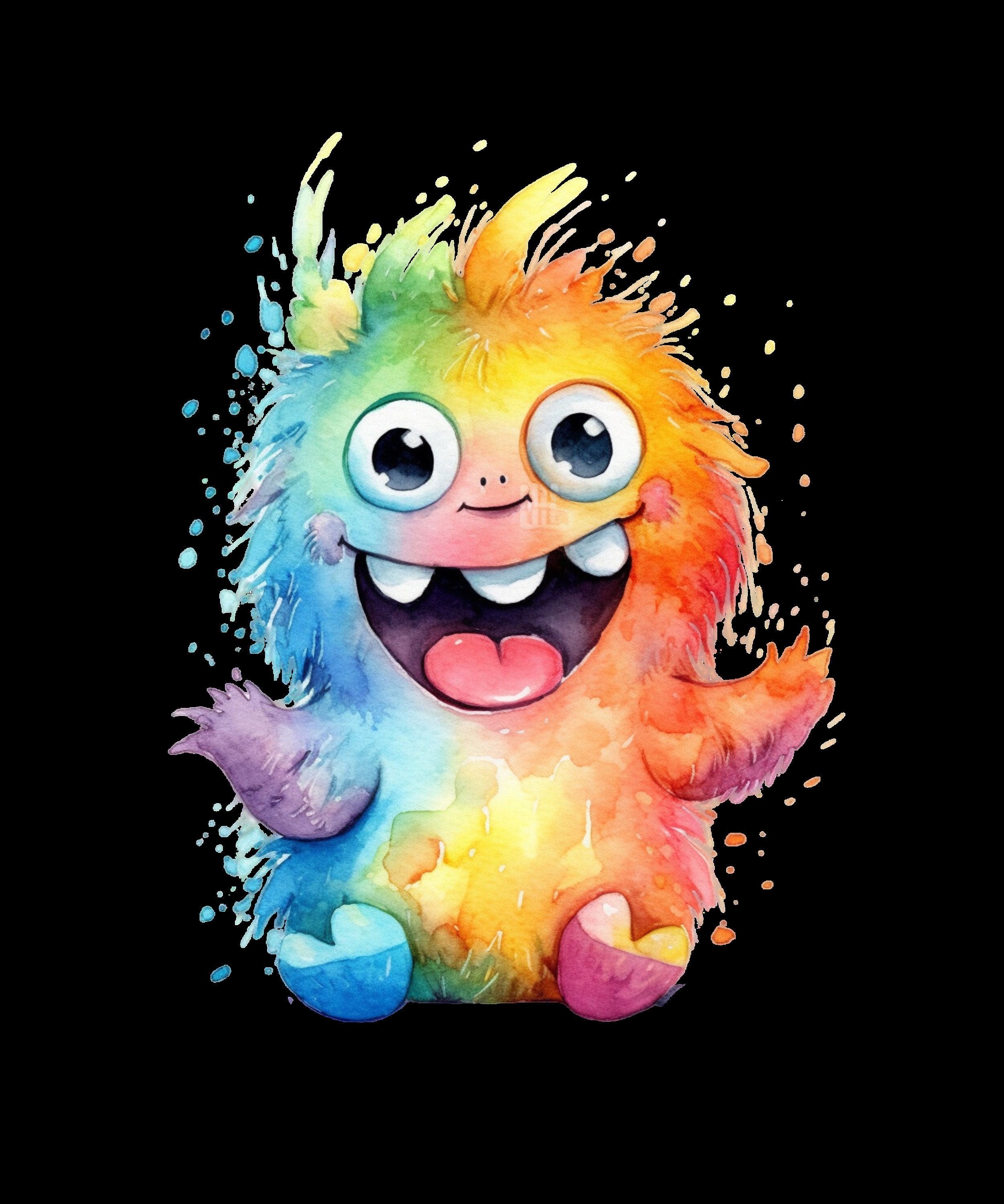 Charming Baby Monster Sticker Set, Set of 9 Adorable and Colourful ...