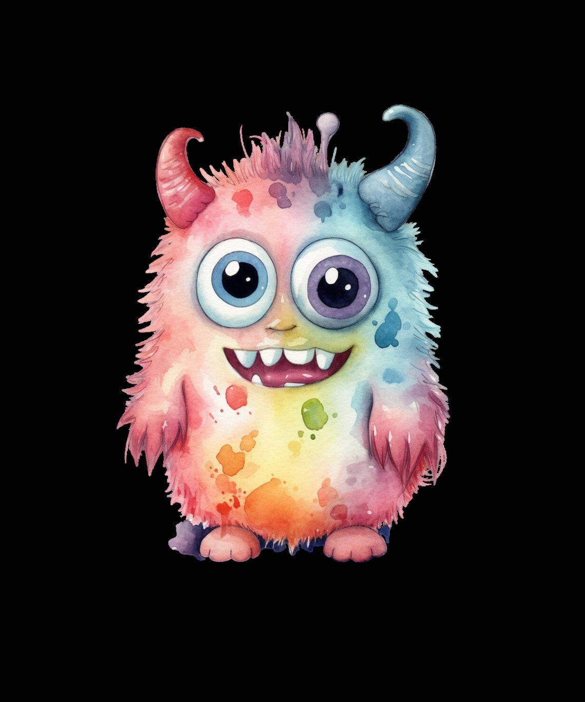 Charming Baby Monster Sticker Set, Set of 9 Adorable and Colourful ...