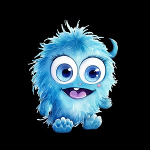 Charming Baby Monster Sticker Set - Set of 9 Adorable, Cute and ...