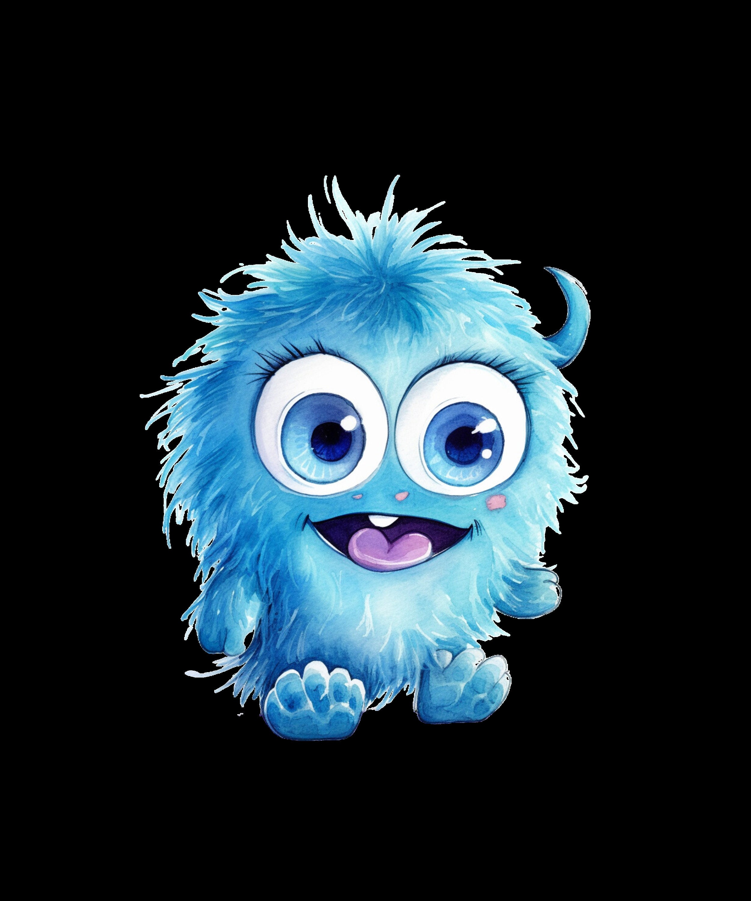 Charming Baby Monster Sticker Set - Set of 9 Adorable, Cute and ...