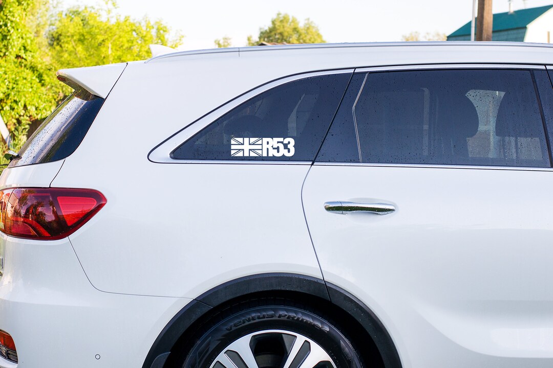 Mini Cooper S R53 British Flag Vinyl Sticker Car Decal Various Colours ...