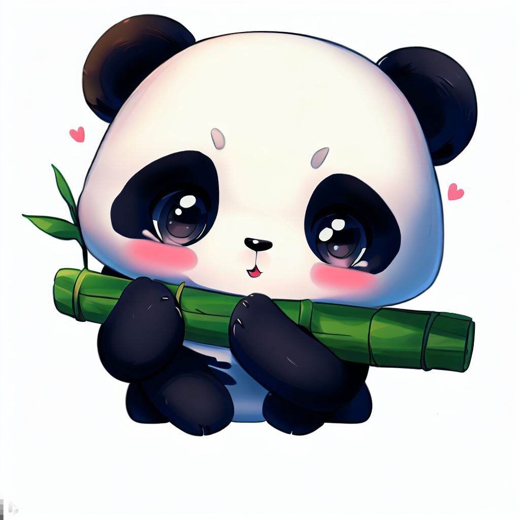 Kawaii Sticker Sheet Super Cute Panda Designs Handmade - Etsy