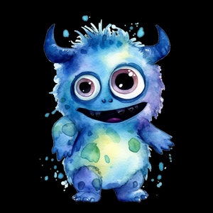 Charming Baby Monster Sticker Set - Set of 9 Adorable, Cute and ...