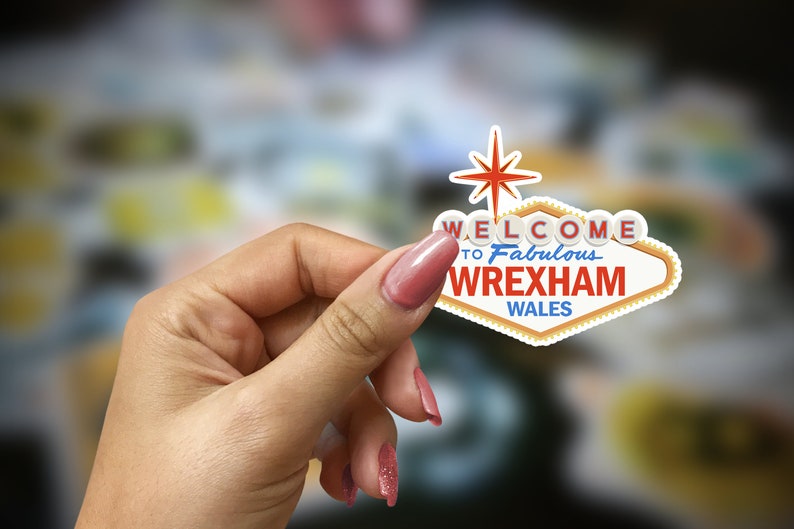 6 X Wrexham Stickers I Love Wrexham Wales Welcome to Wrexham Straight ...