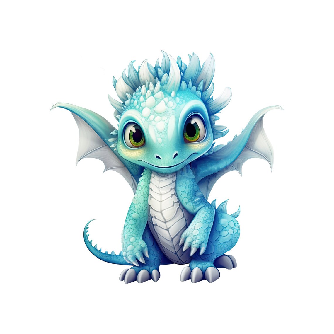 Cute Majestic Dragons: Magical Sticker Sheet With 9 Adorable Dragon ...